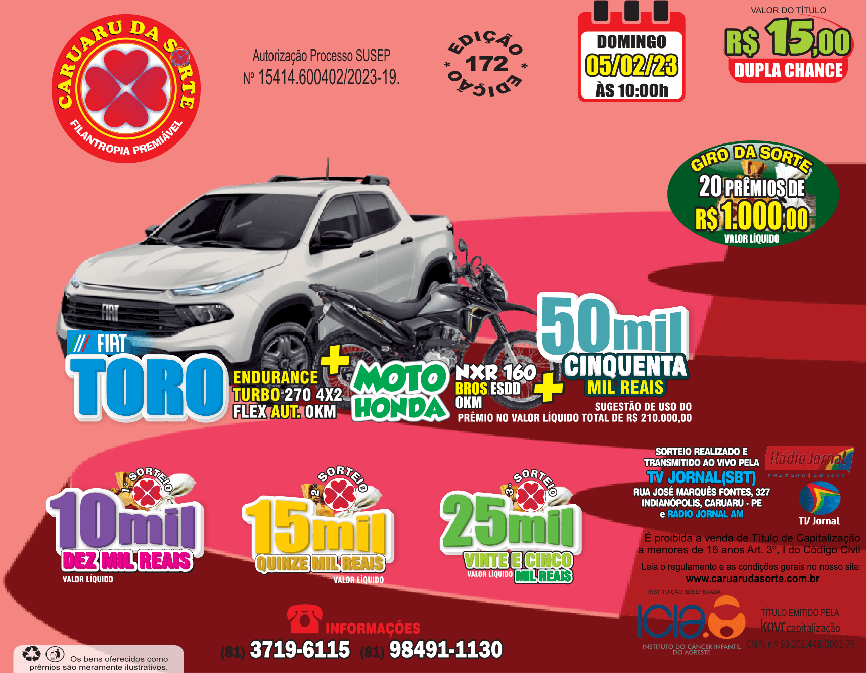 Regulamento :: Caruaru da Sorte